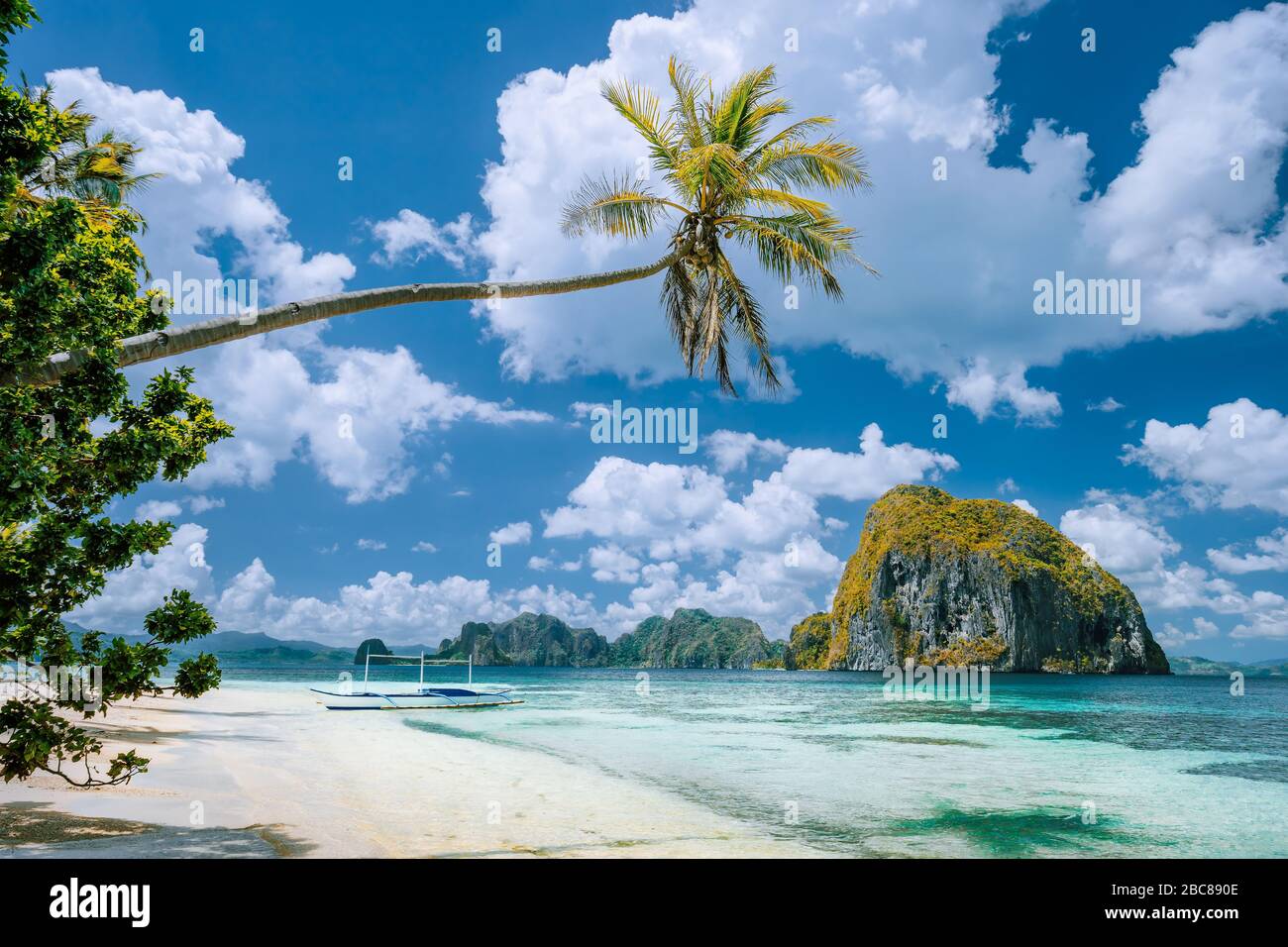 El Nido, Palawan, Philippines. Tropical scenery of exotic beach with ...