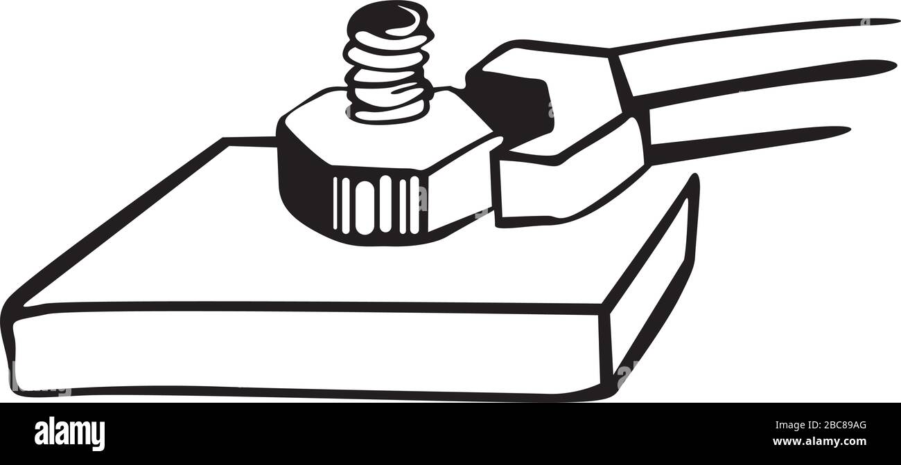 Screw cartoon Stock Vector Images - Alamy