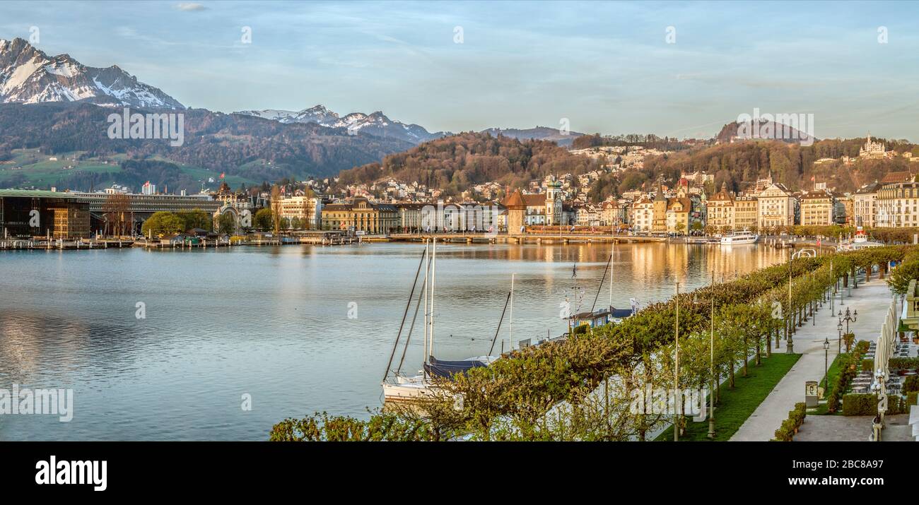Luzern city panorama hi-res stock photography and images - Alamy
