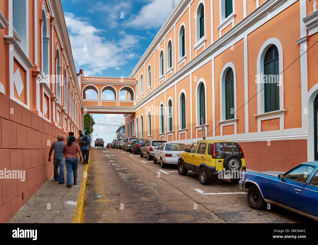 street in the historic Spanish quarter of Ciudad Bolivar, Colonial ...