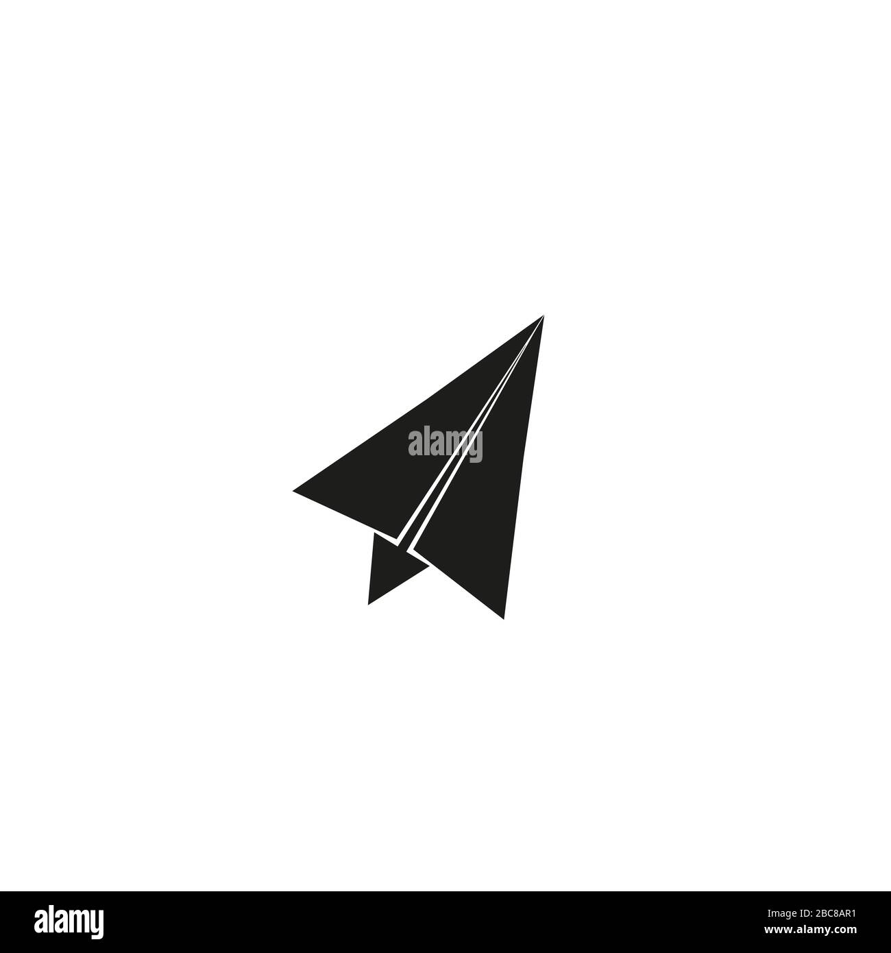 Paper Plane sign. Airplane symbol. Travel outline icon Stock Vector ...