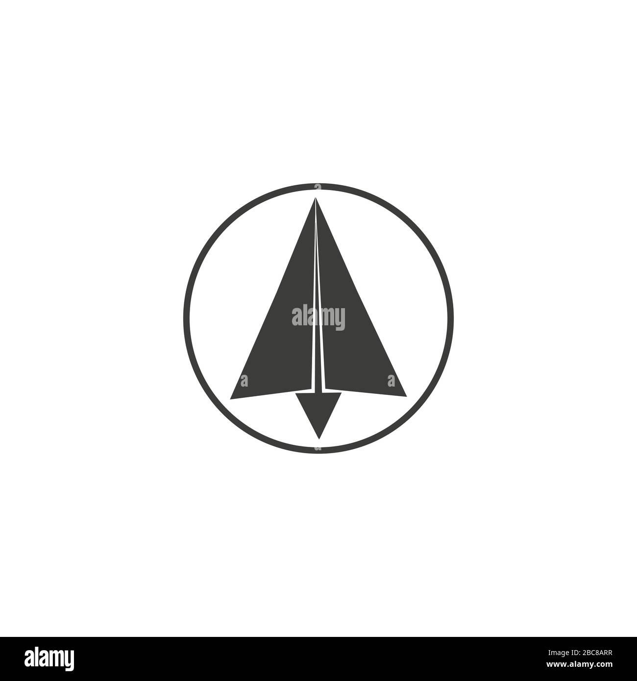 Paper Plane sign. Airplane symbol. Travel outline icon Stock Vector ...