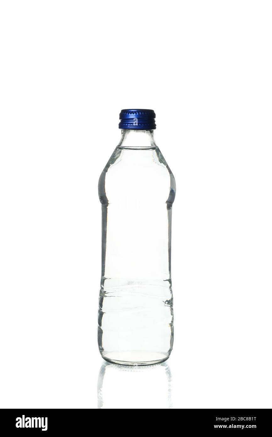 Bottle with water isolated on white background Stock Photo - Alamy
