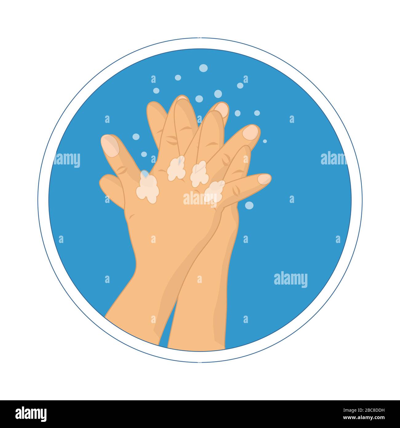 Washing hands with soap vector sign. How to wash your hands infographic ...