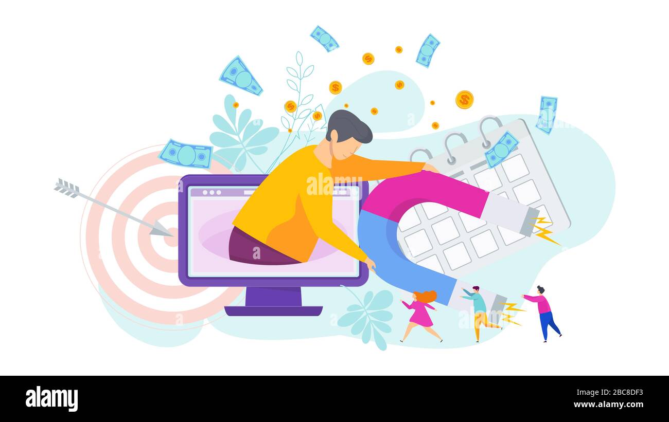 Attracting audience Stock Vector Images - Alamy