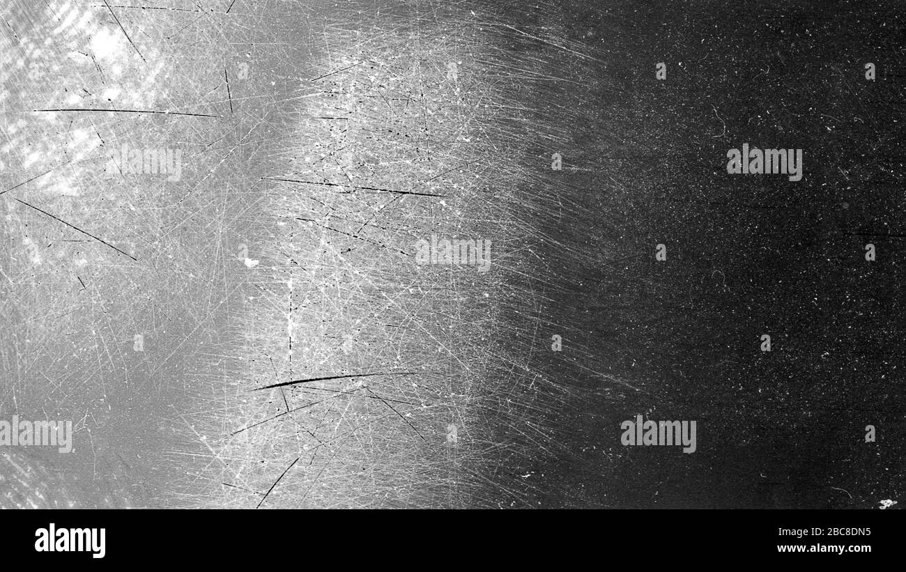 Noisy film frame with heavy scratches, dust and grain. Abstract old ...
