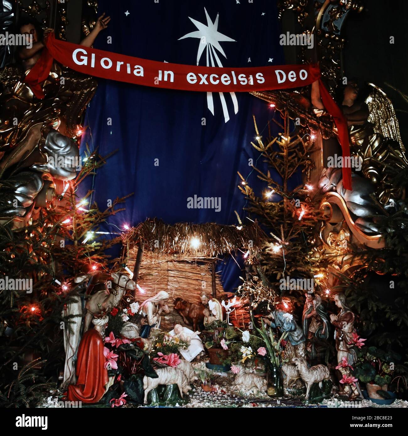 Nativity scene in Krakow church, Poland, Europe Stock Photo - Alamy