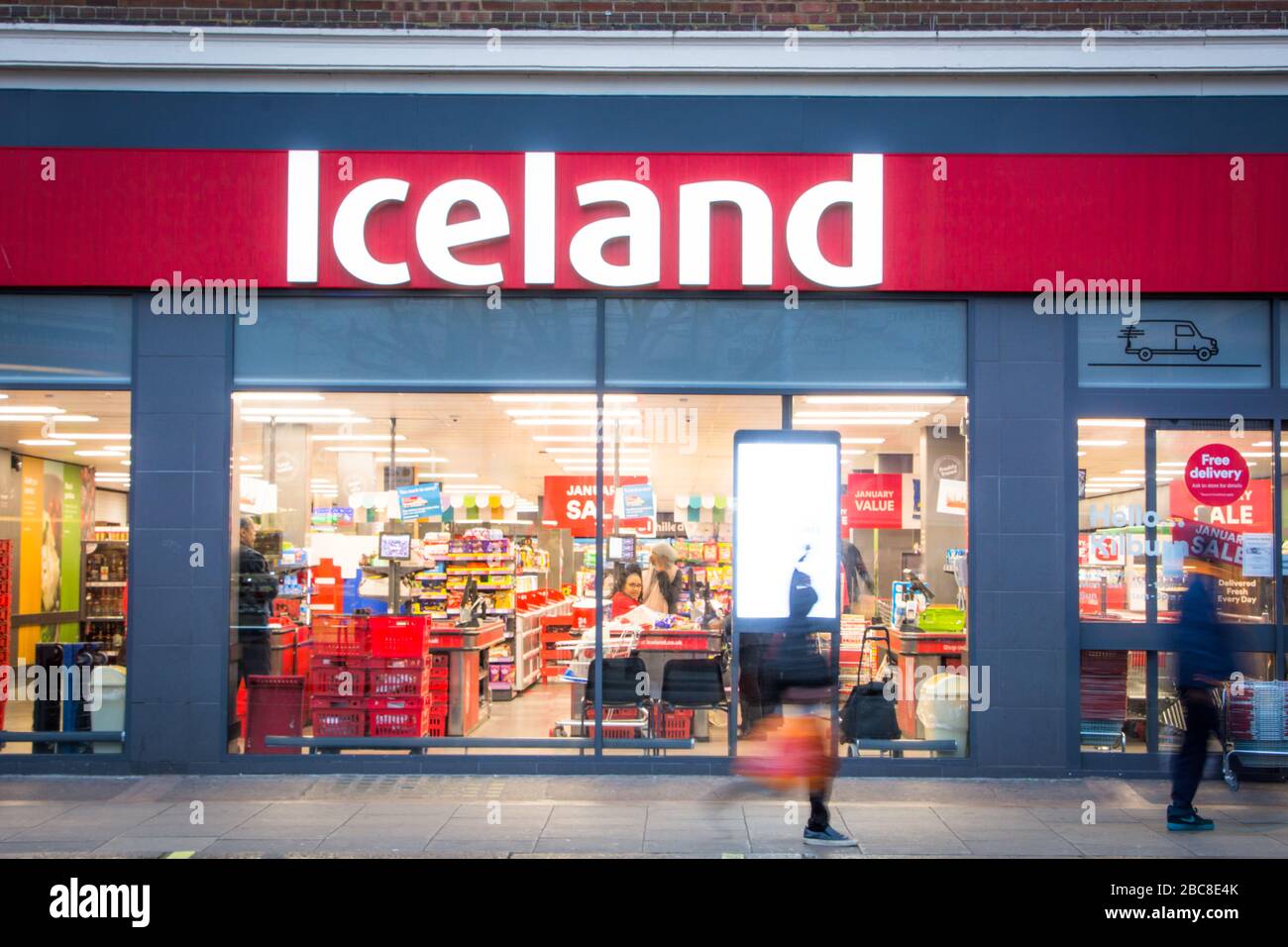 Iceland supermarket, London UK Stock Photo - Alamy