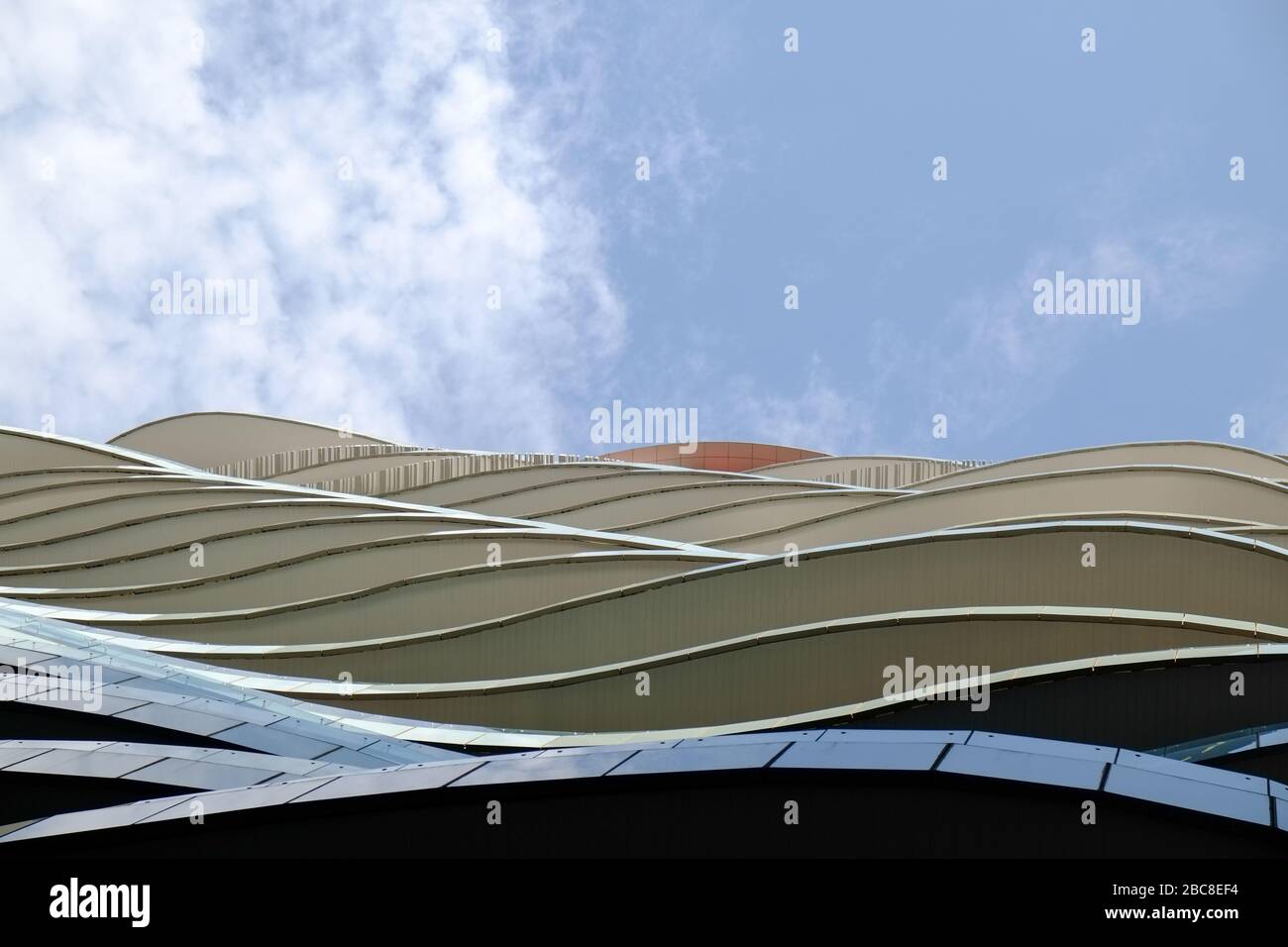 wave floor office building facade at bangkok thailand Stock Photo - Alamy