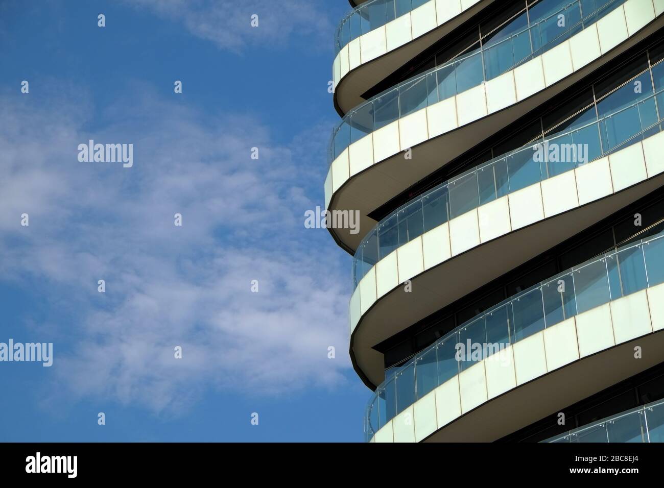 wave floor office building facade at bangkok thailand Stock Photo - Alamy