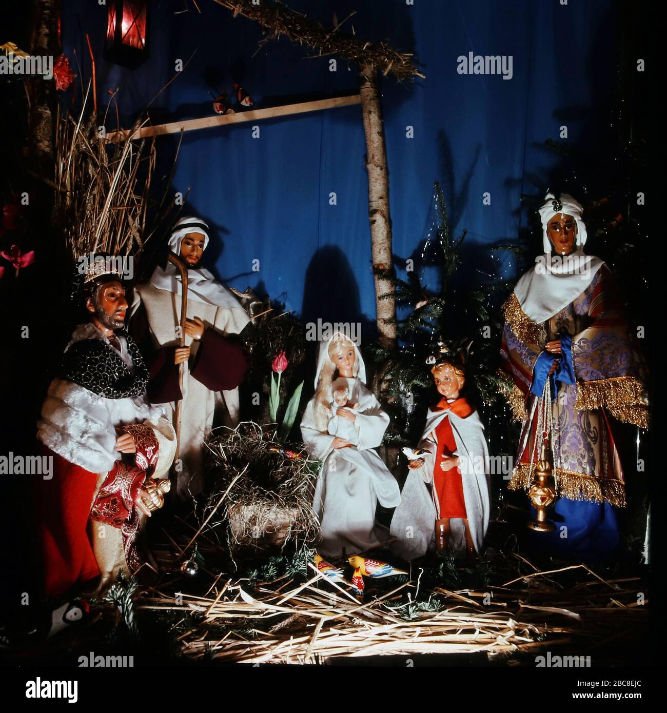 Nativity scene in a church, Krakow, Poland, Europe Stock Photo - Alamy