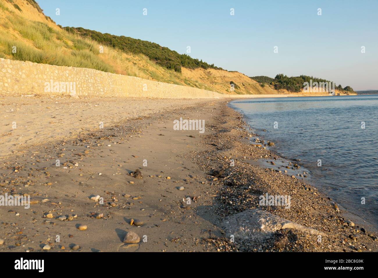 Anzac Cove, Gallipoli Peninsular, Canakkale Province, Turkey. The beach ...