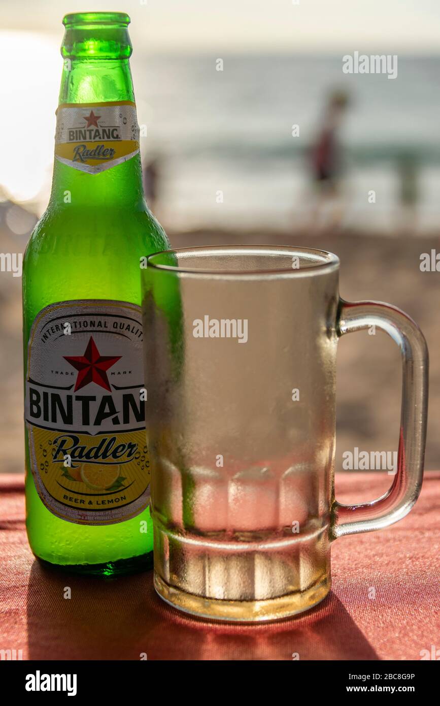 Vertical close up of a bottle of Bintang in Bali, Indonesia Stock Photo ...