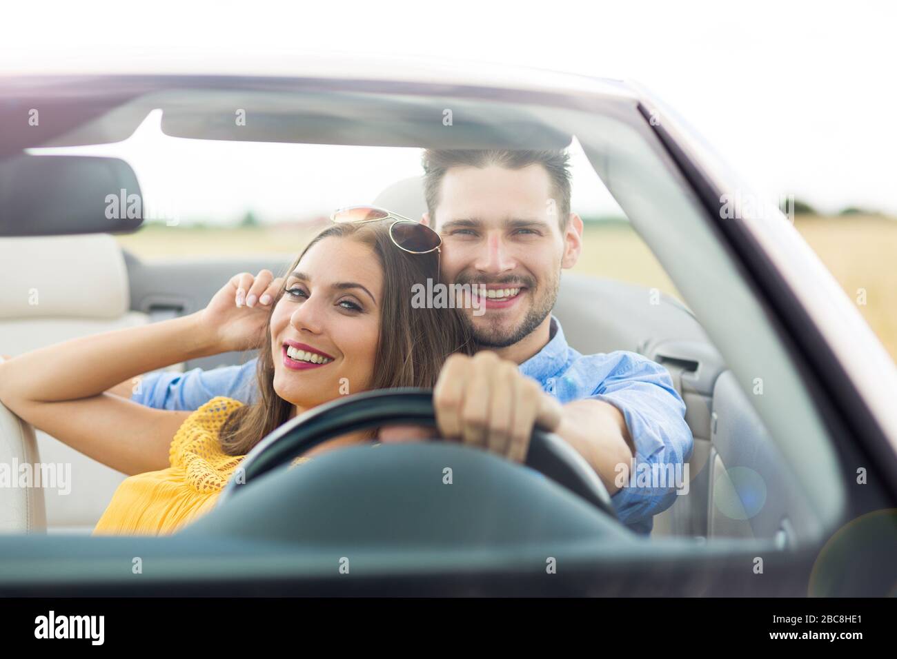 Convertible car driving away hi-res stock photography and images - Alamy