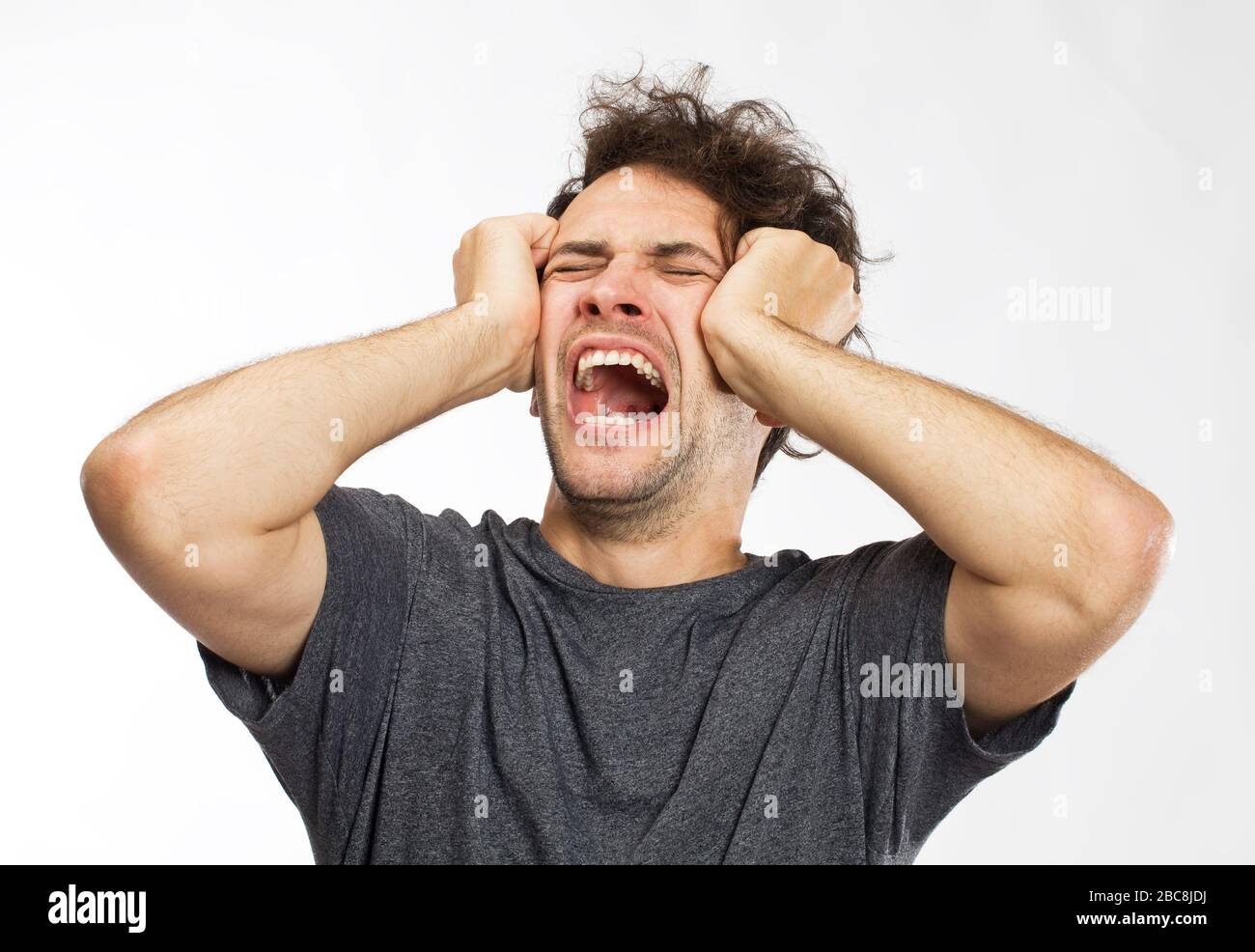 Human screaming hi-res stock photography and images - Alamy