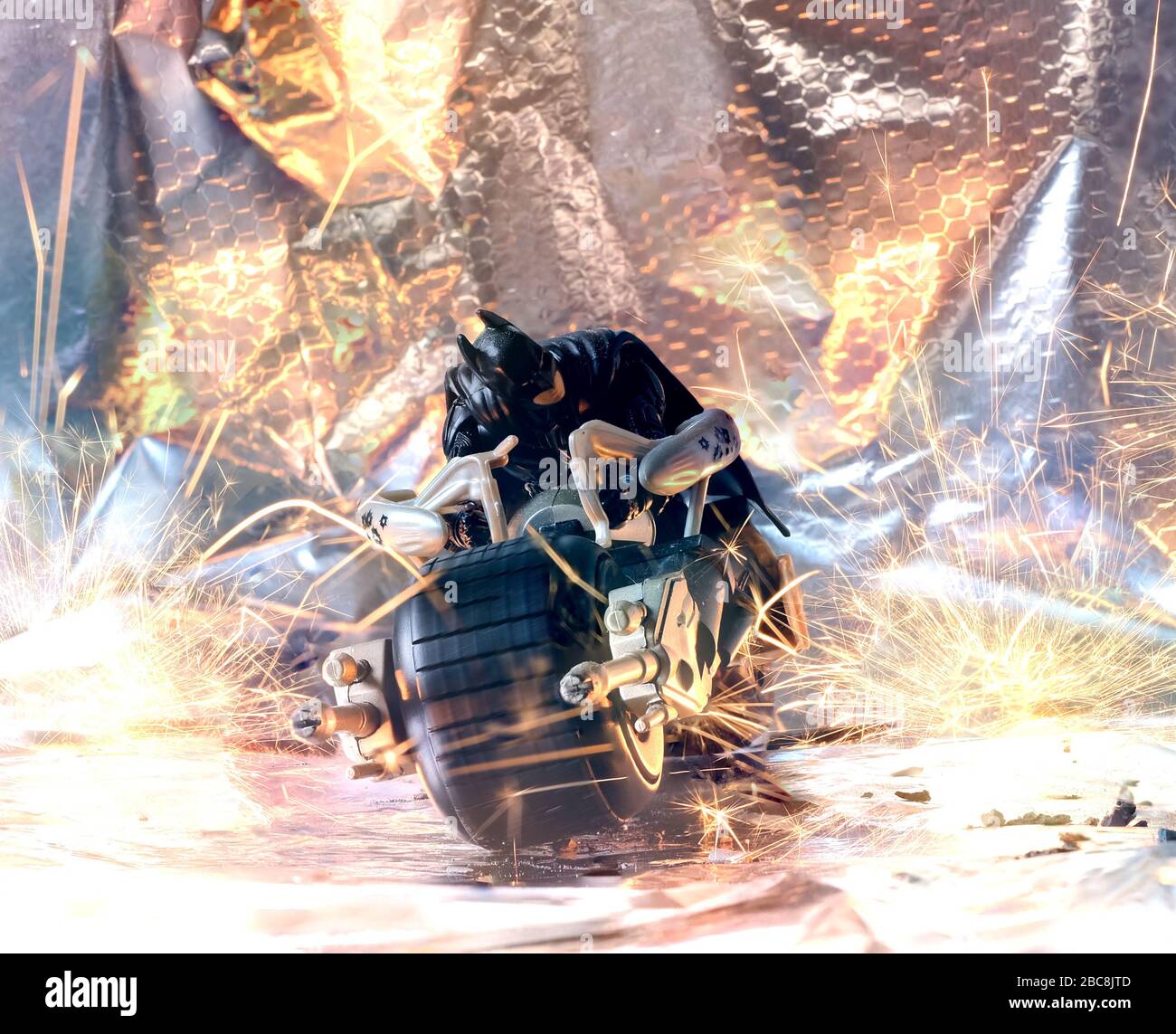 Batman bike hi-res stock photography and images - Alamy