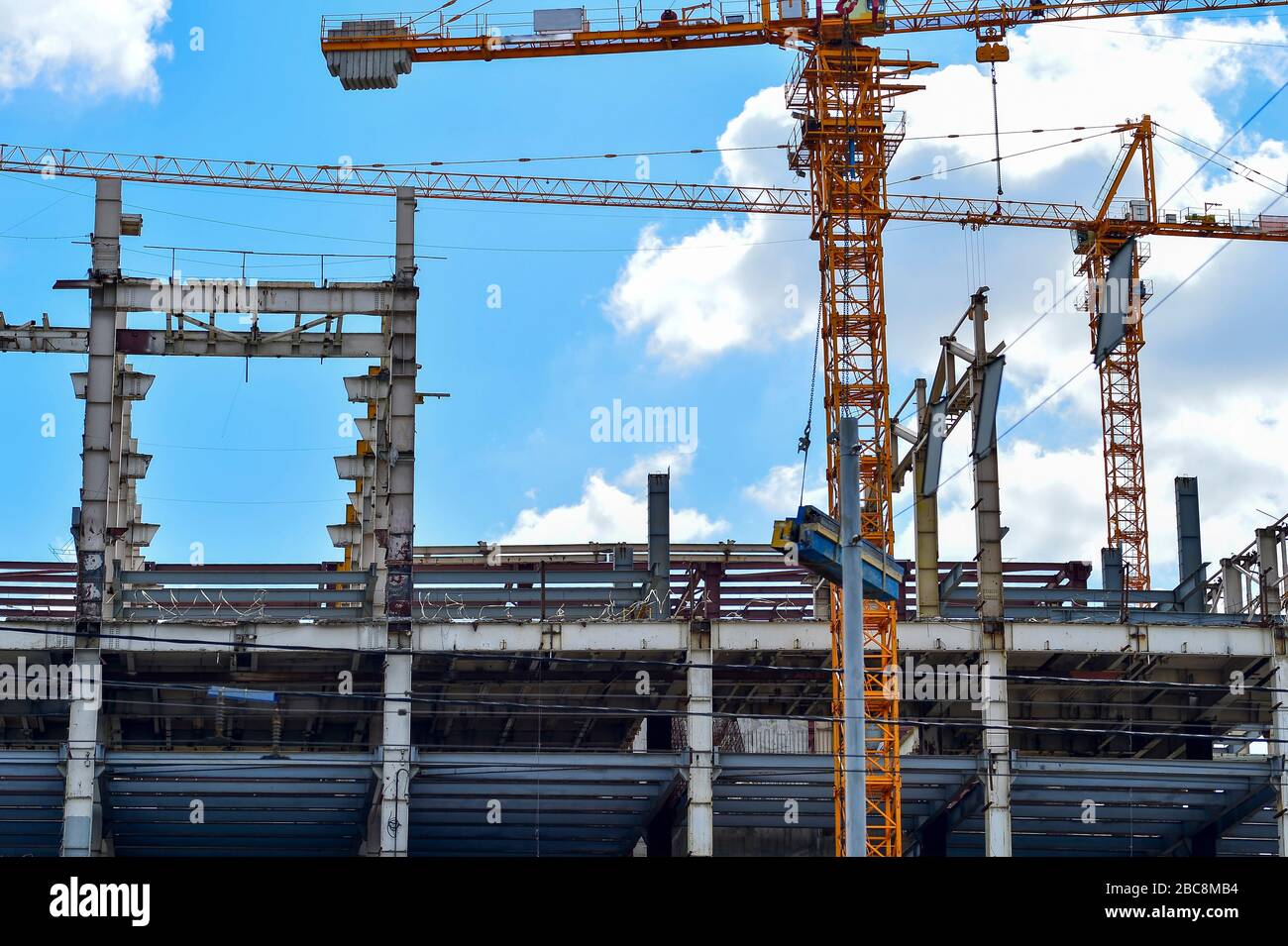 The construction of high-rise buildings, the supply of building ...