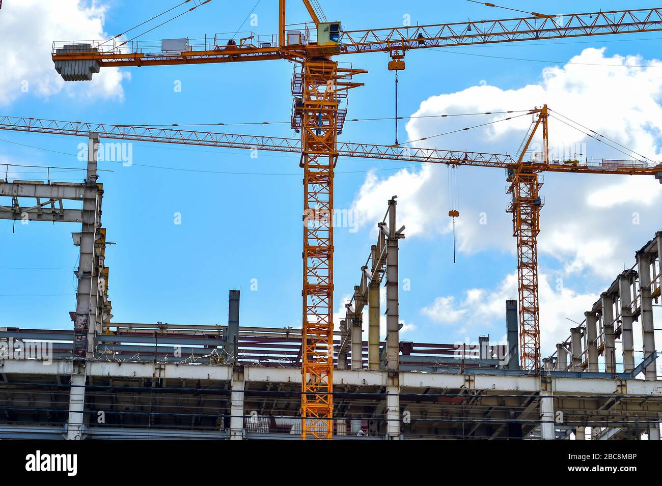 The construction of high-rise buildings, the supply of building ...