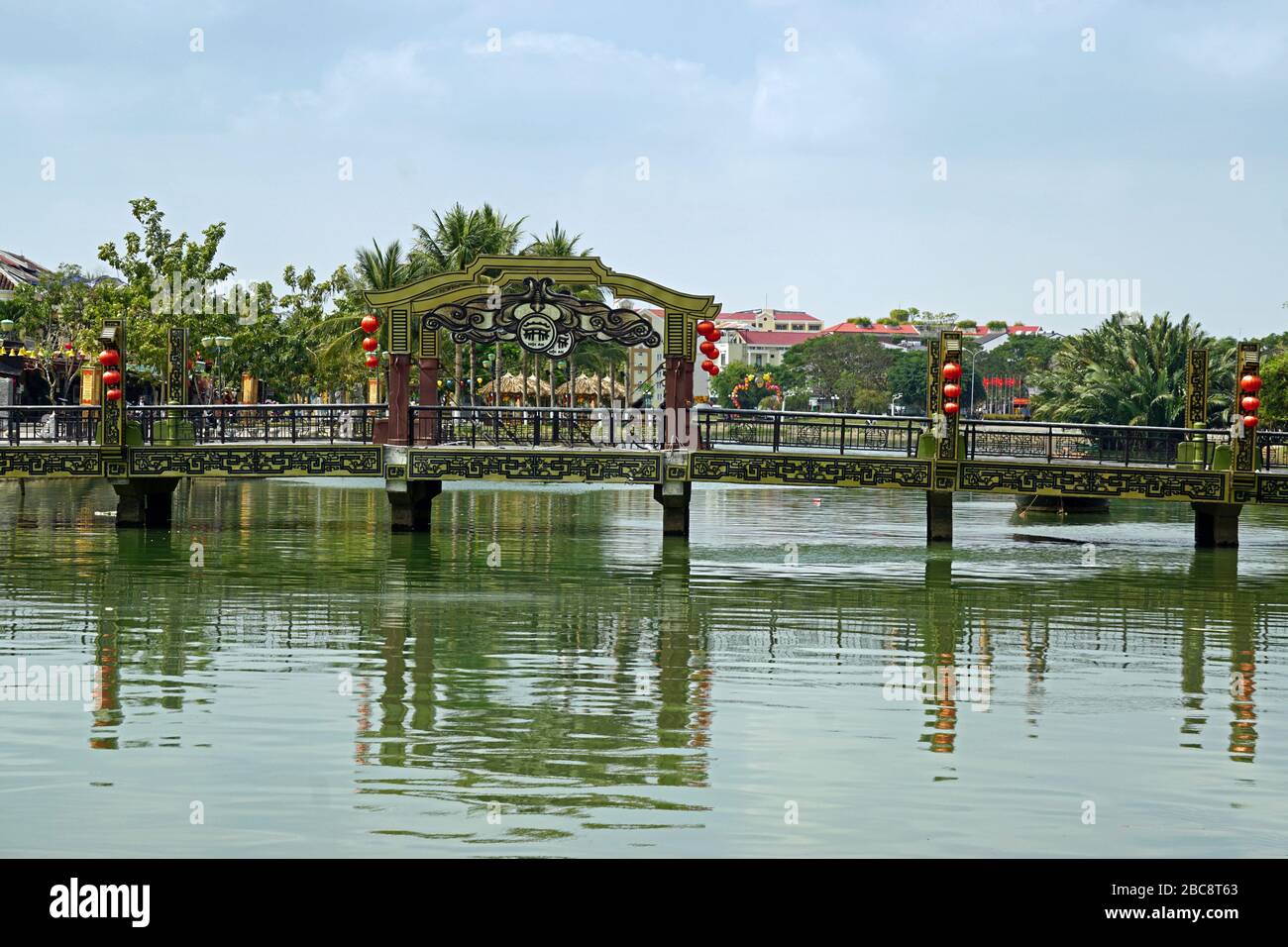 old and traditional japanese bridge in hoi an Stock Photo - Alamy