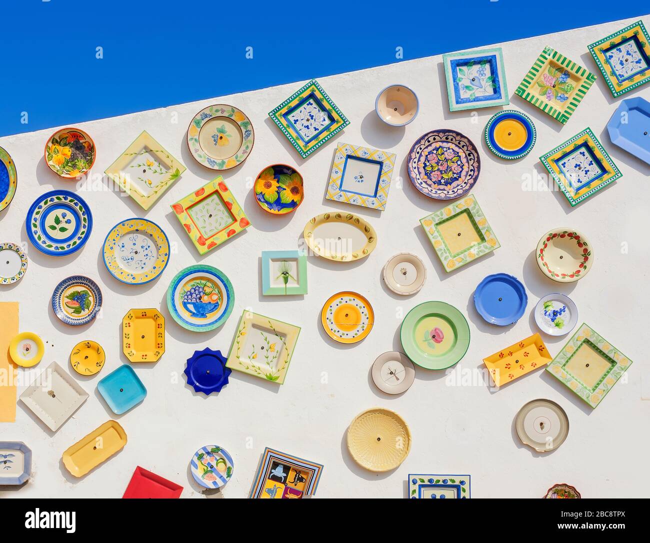 Traditional Portuguese pottery, Sagres, Algarve, Portugal Stock Photo ...