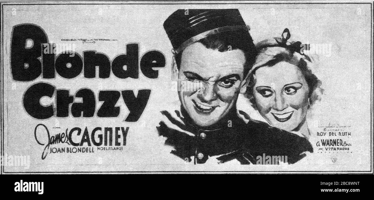 JAMES CAGNEY and JOAN BLONDELL in BLONDE CRAZY aka LARCENY LANE 1931 ...