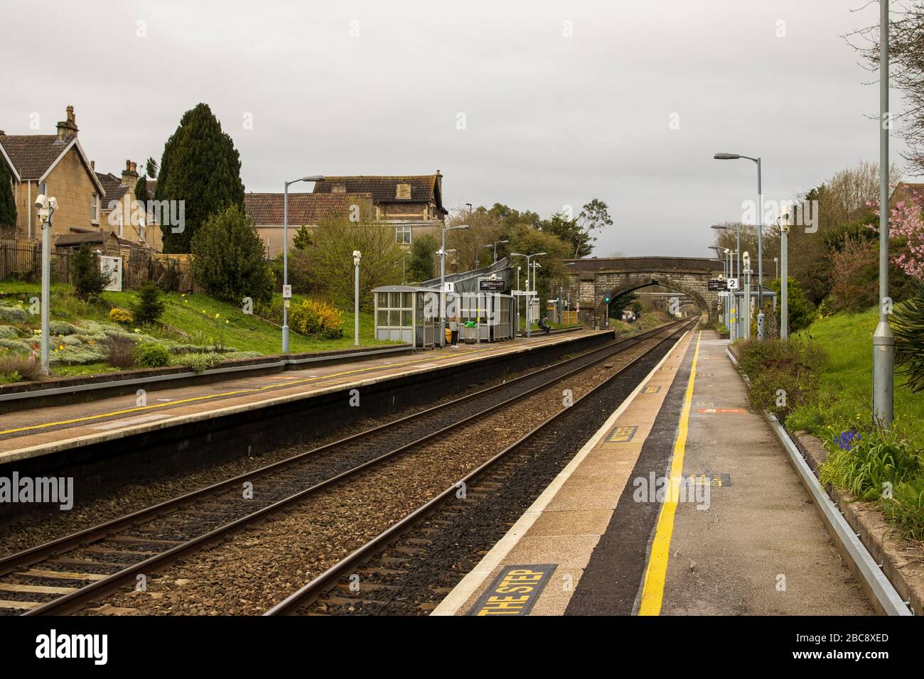 Oldfield Park Railway Station, Bath Stock Photo - Alamy