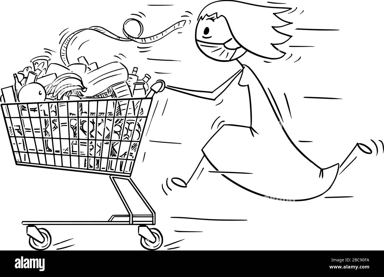 Woman Stick Figure Face