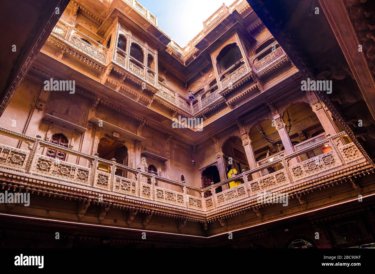 JAISALMER, INDIA – NOV. 30, 2019: Interior of The Patwon ki Haveli, It ...