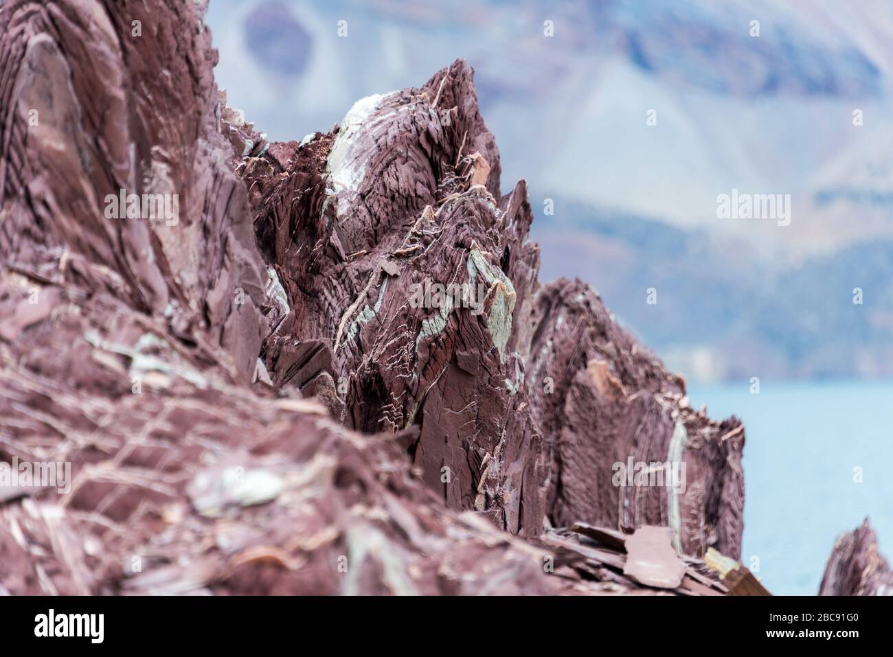 Colourful rocks in east Greenland close up. Rock texture Stock Photo ...