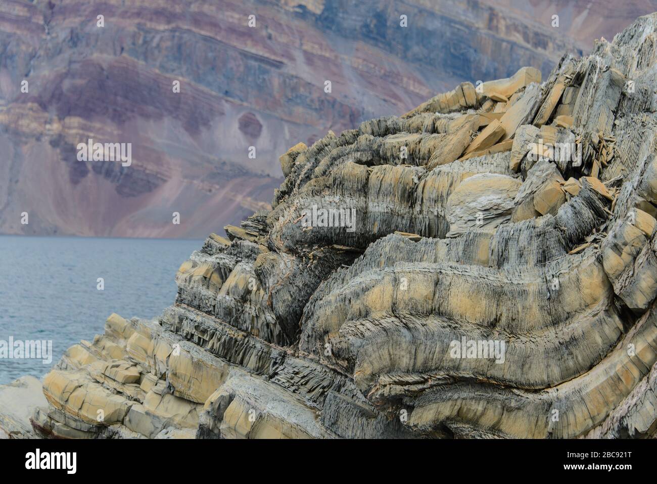 Colourful rocks in east Greenland close up. Rock texture Stock Photo ...