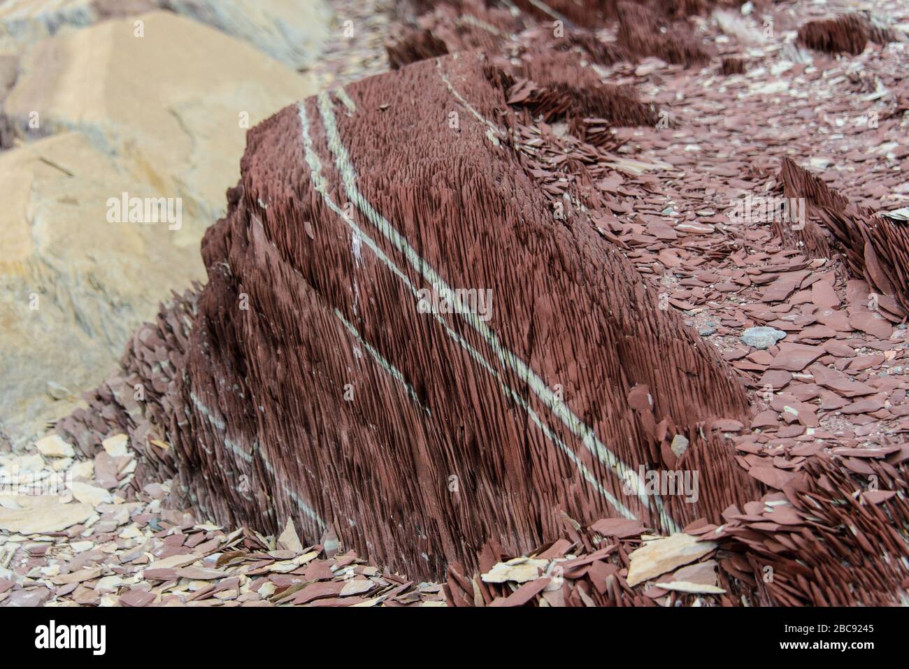 Colourful rocks in east Greenland close up. Rock texture Stock Photo ...