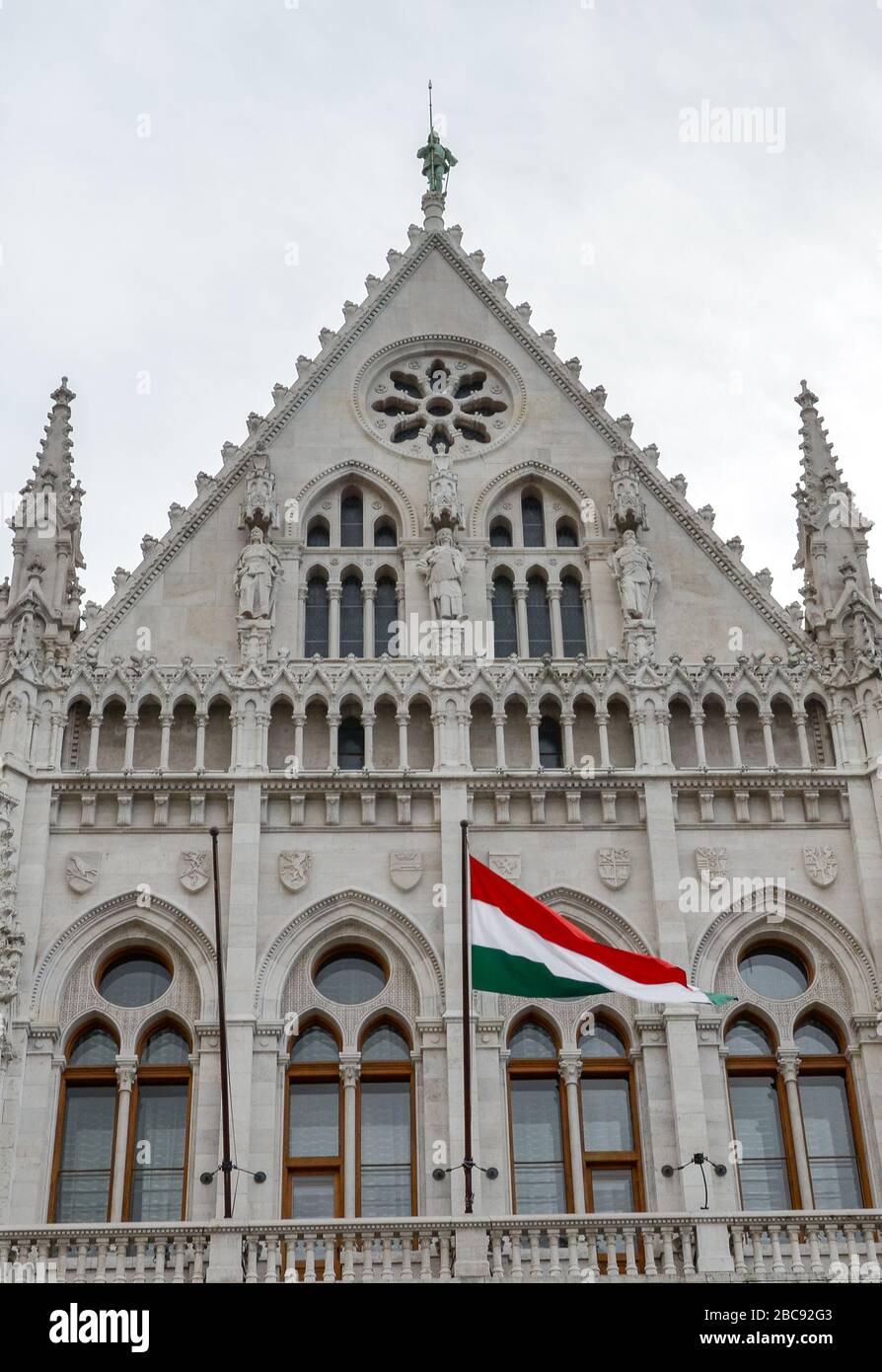 Hungarian flag budapest hi-res stock photography and images - Alamy