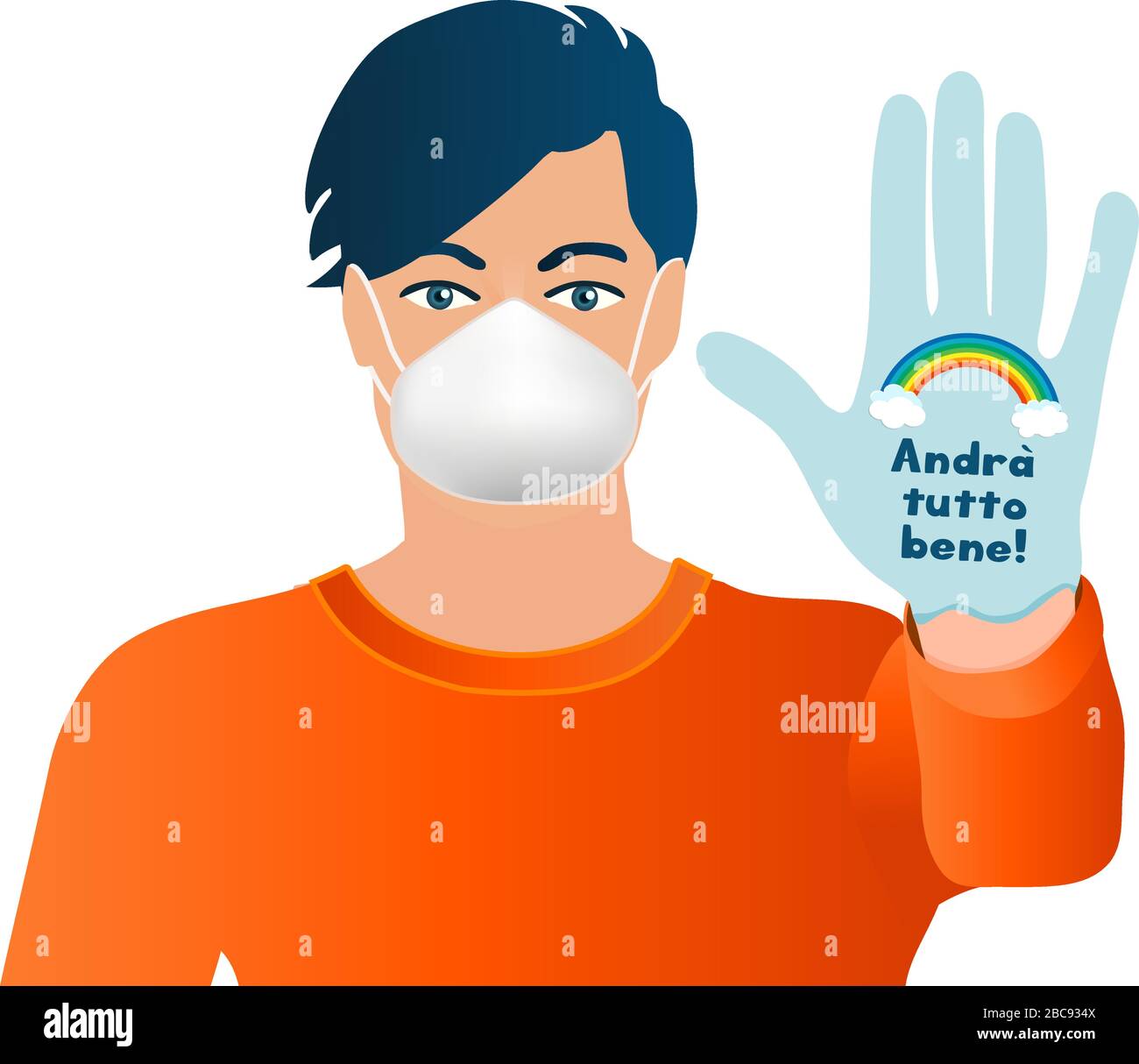 Italian young man Stock Vector Images - Alamy