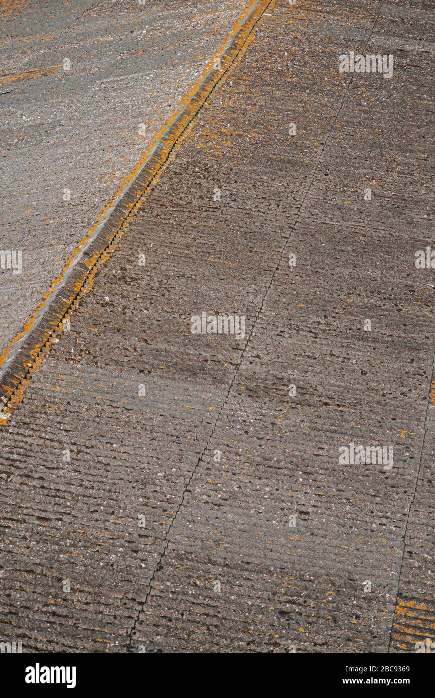 uralite roof from above, antique material that contains asbestos Stock ...