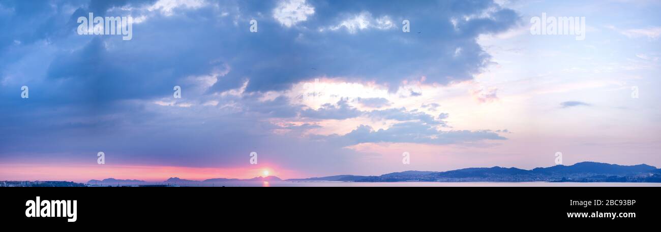 A sky full of clouds on high definition. You can see the position of ...