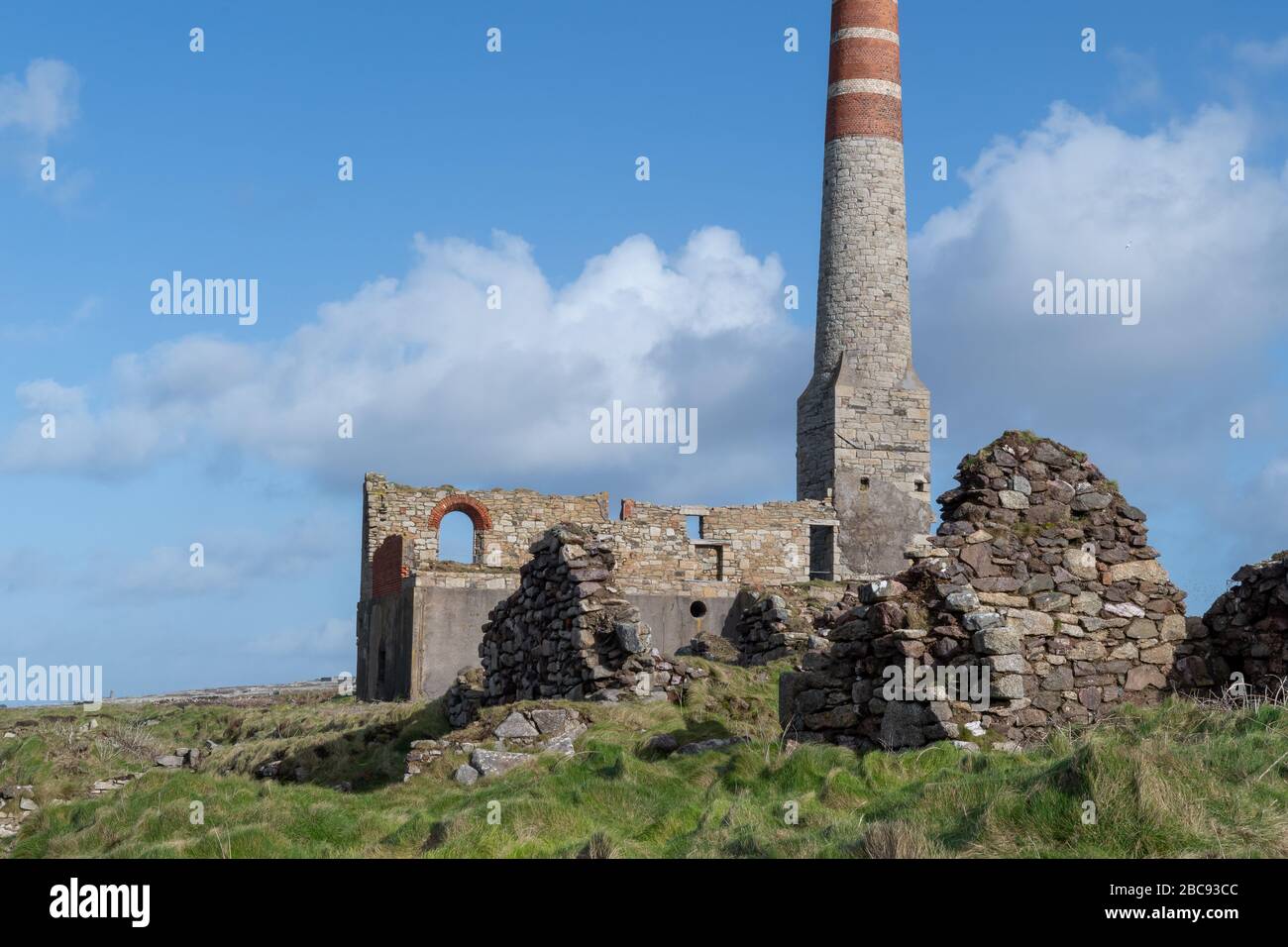 Landscape photo of an abandoned building from the mining industry on ...