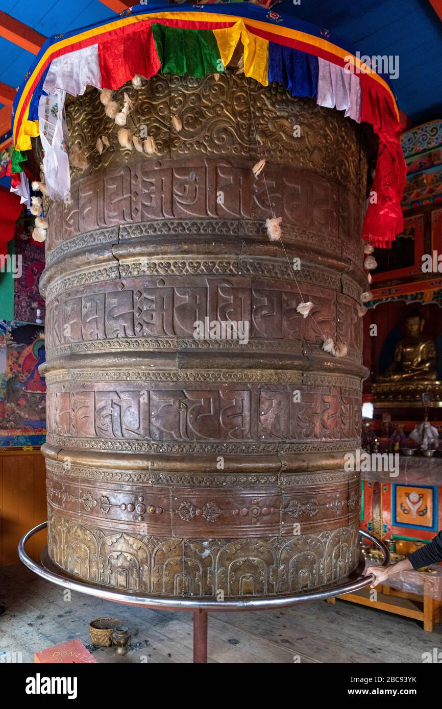 Prayer wheel prayer wheel religion hi-res stock photography and images ...