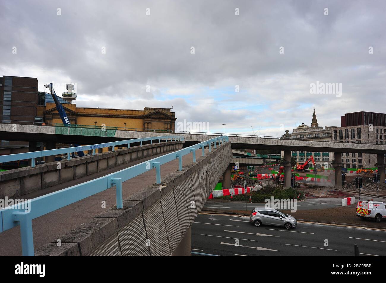 The Churchill Way flyover in Liverpool built in the 1960's has had to ...