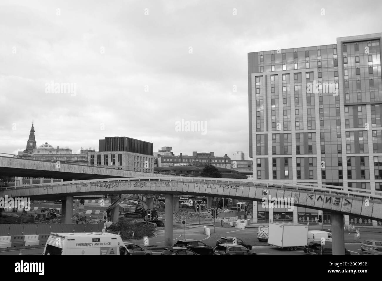 The Churchill Way flyover in Liverpool built in the 1960's has had to ...