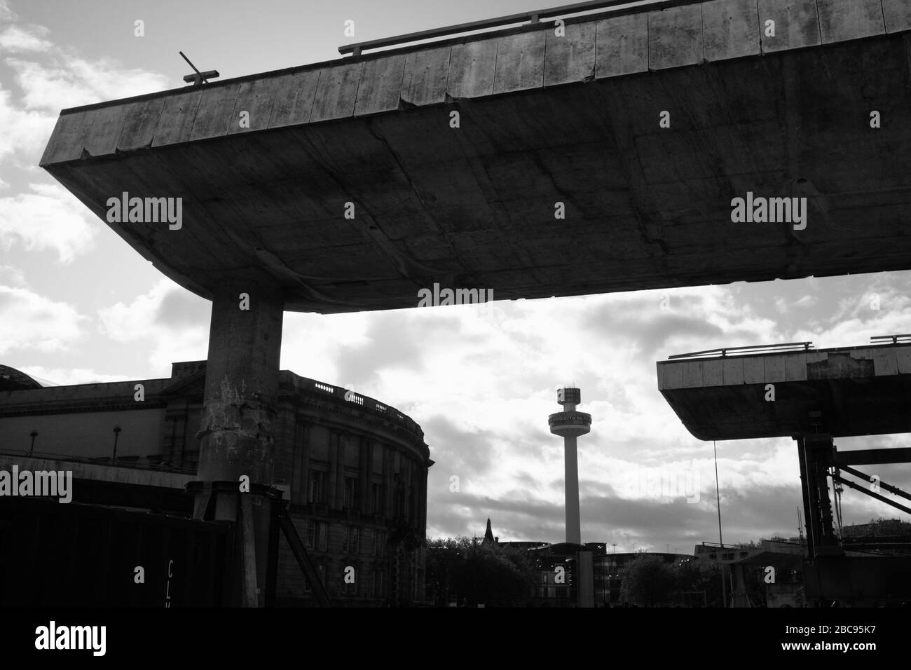 The Churchill Way flyover in Liverpool built in the 1960's has had to ...