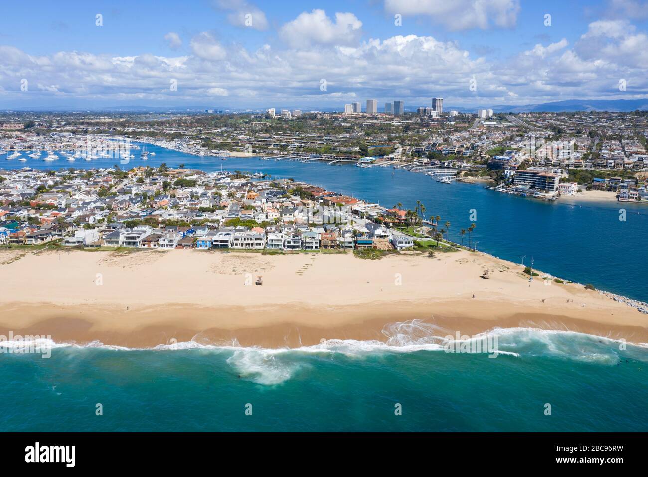 Newport Beach Harbor Stock Photo - Alamy