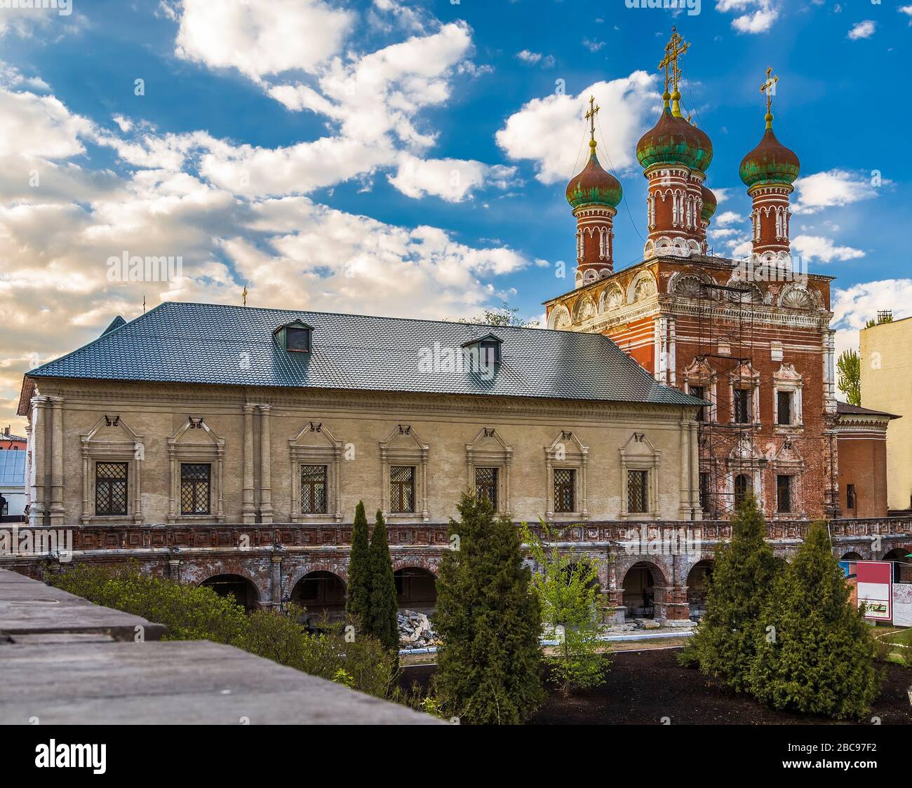 Temple of Sergius of Radonezh in Vysokopetrovsky Monastery. Moscow ...