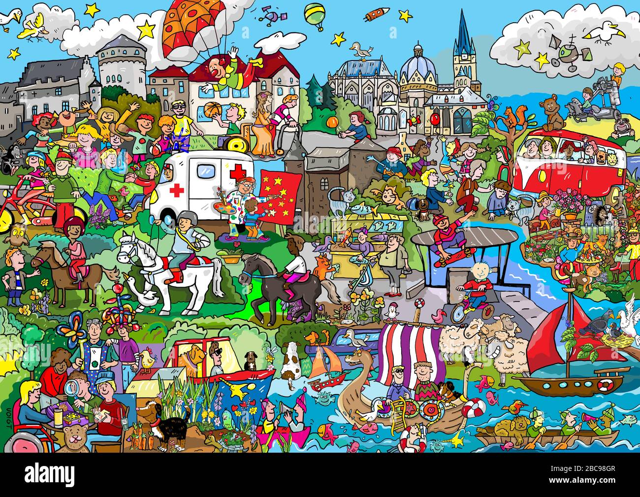 Hidden object, Aachen Stock Photo - Alamy