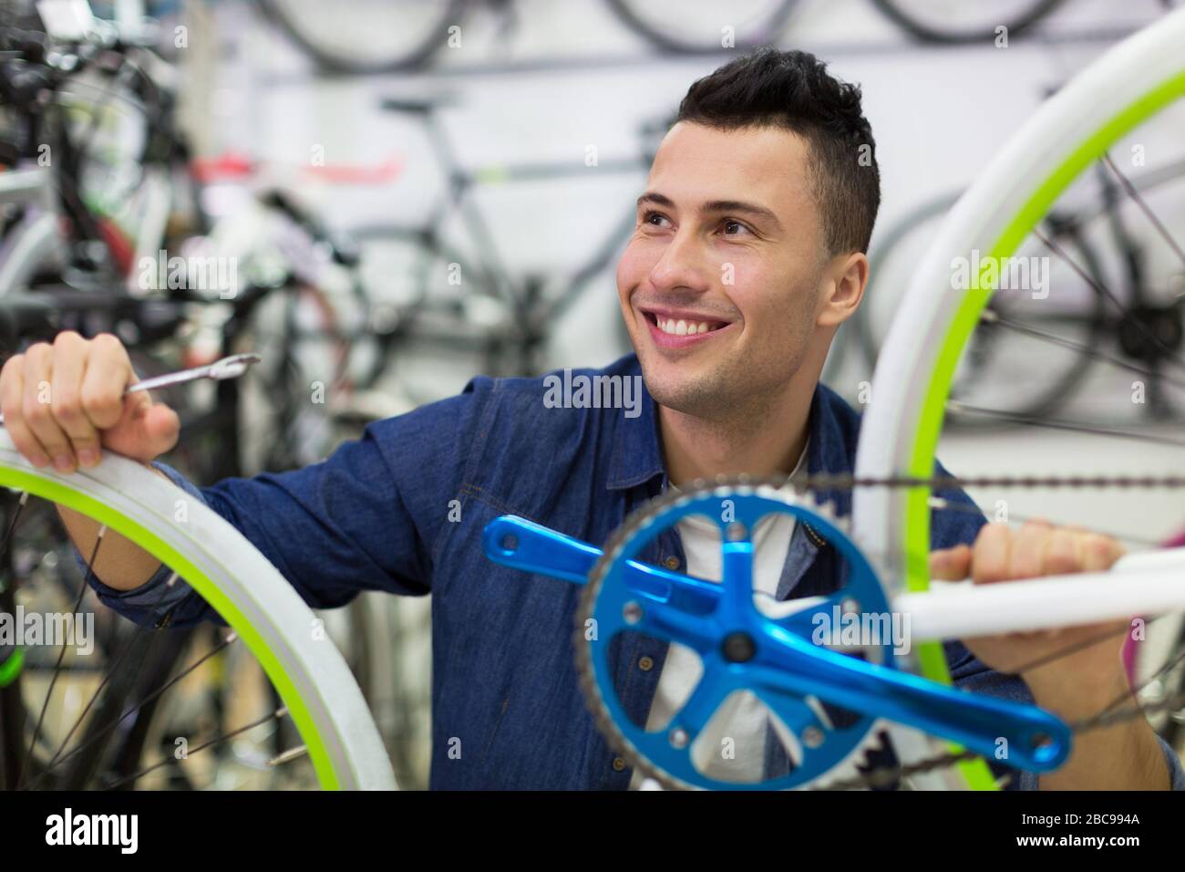 Working bike hi-res stock photography and images - Alamy