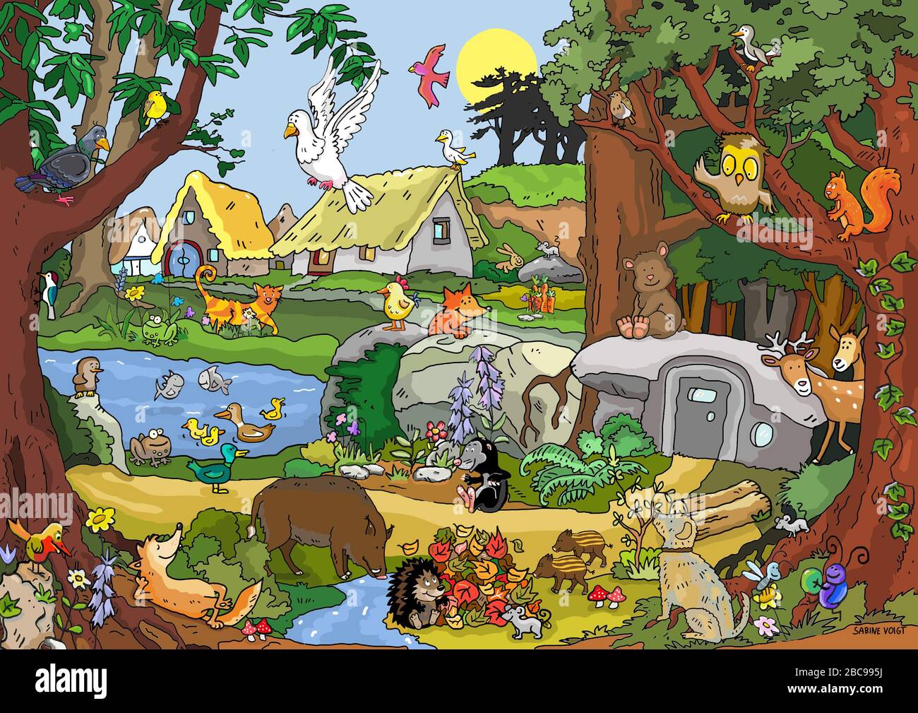 Wimmelpicture hi-res stock photography and images - Alamy