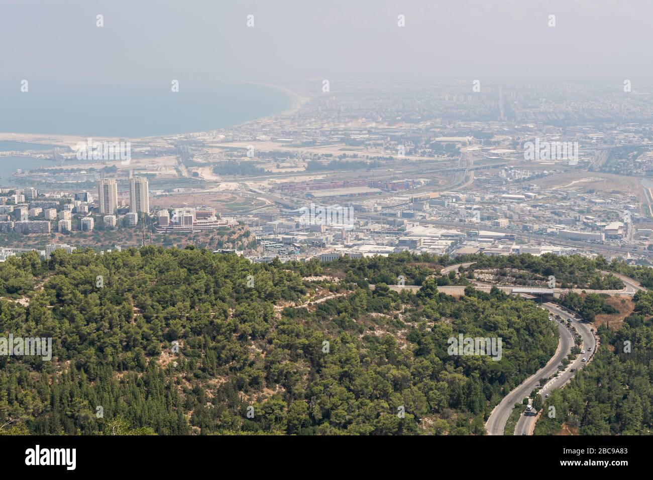 Haifa bay viewpoint hi-res stock photography and images - Alamy