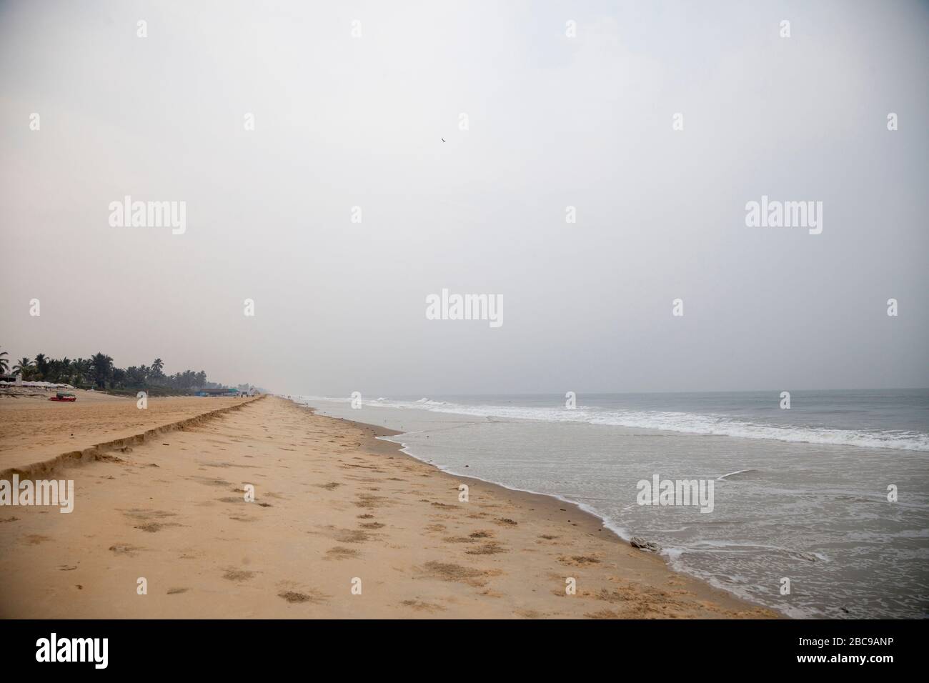long beach in goa india water ocean sand Stock Photo - Alamy