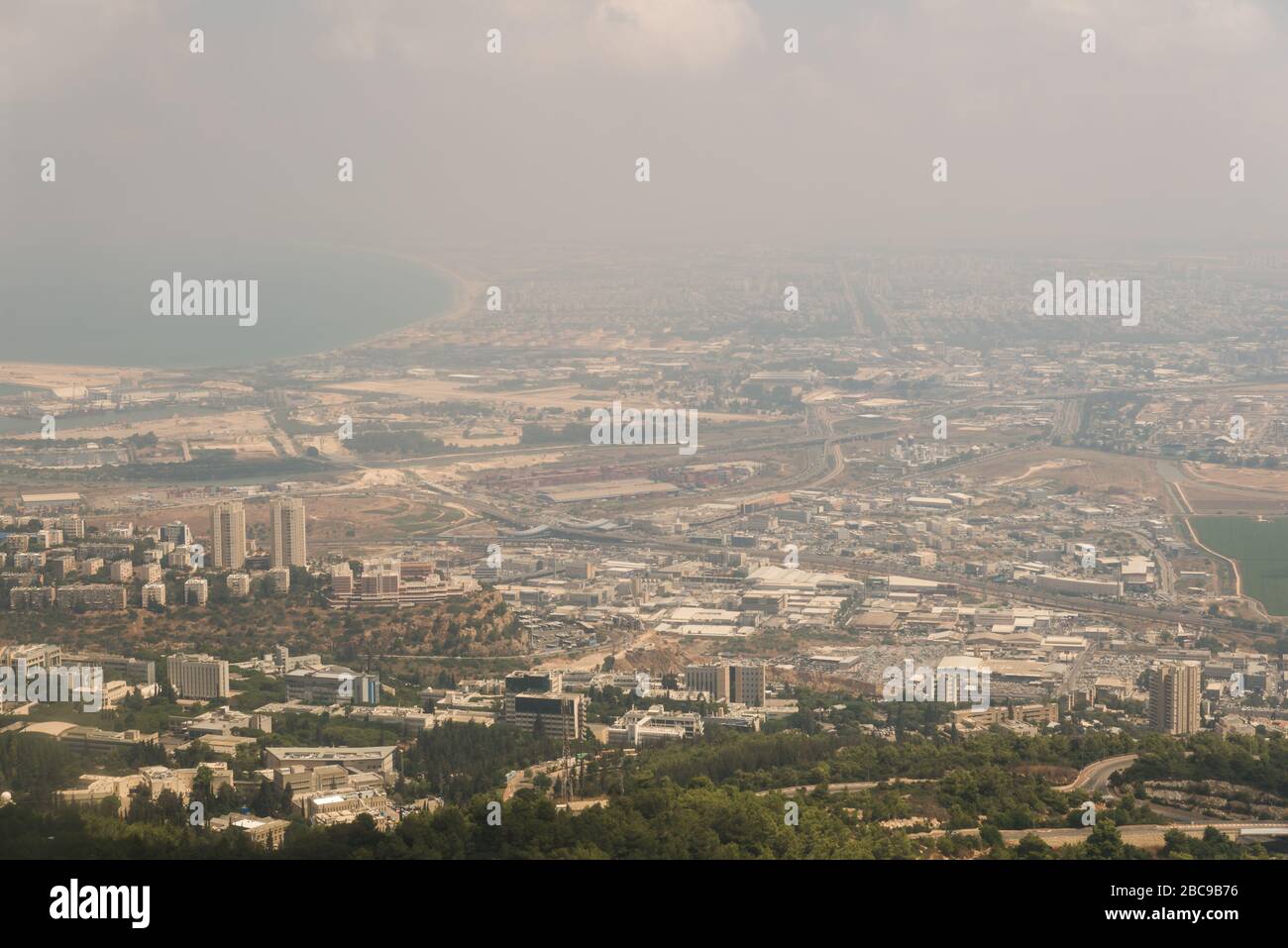 Haifa bay viewpoint hi-res stock photography and images - Alamy