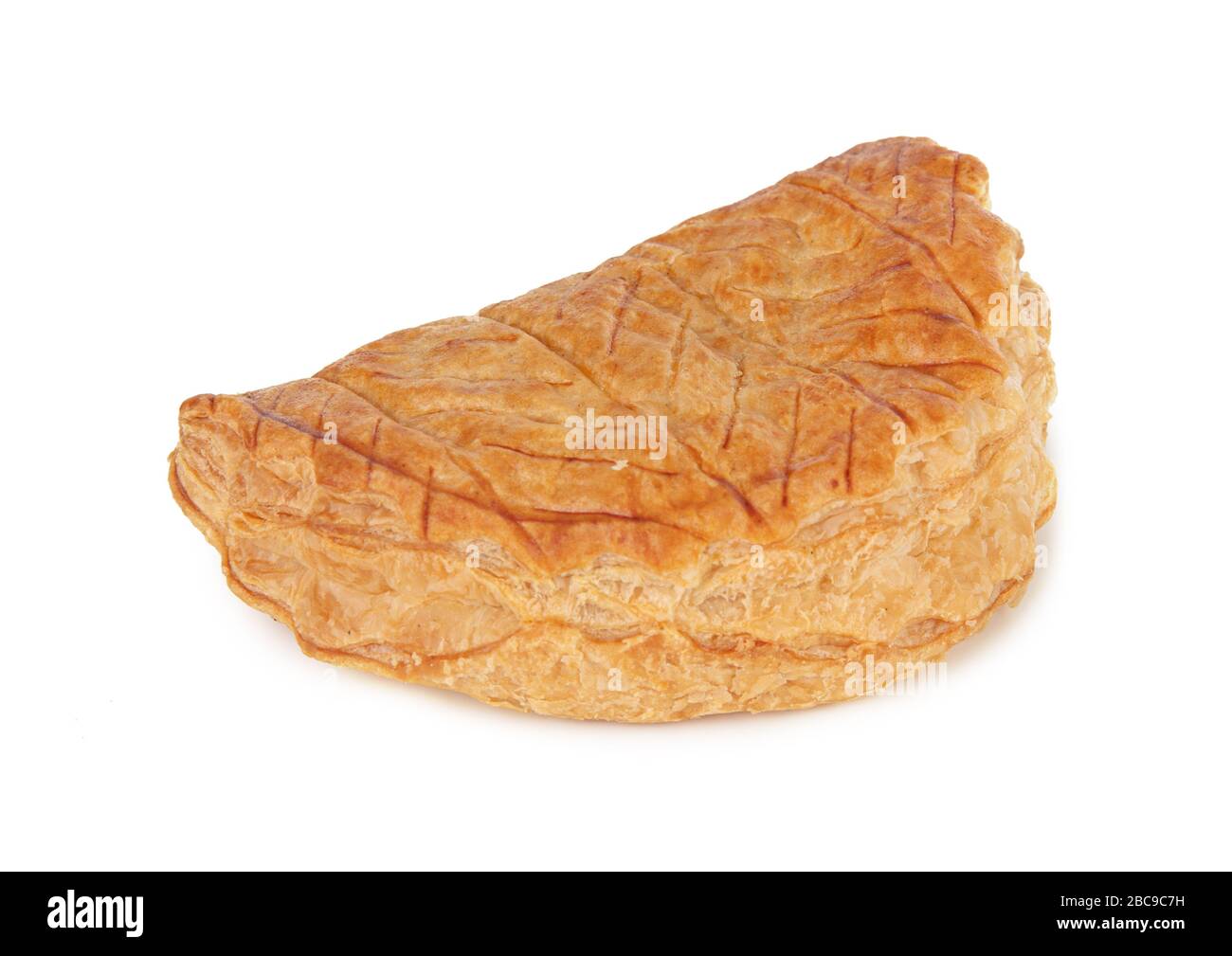 Apple turnover on a white background Stock Photo - Alamy