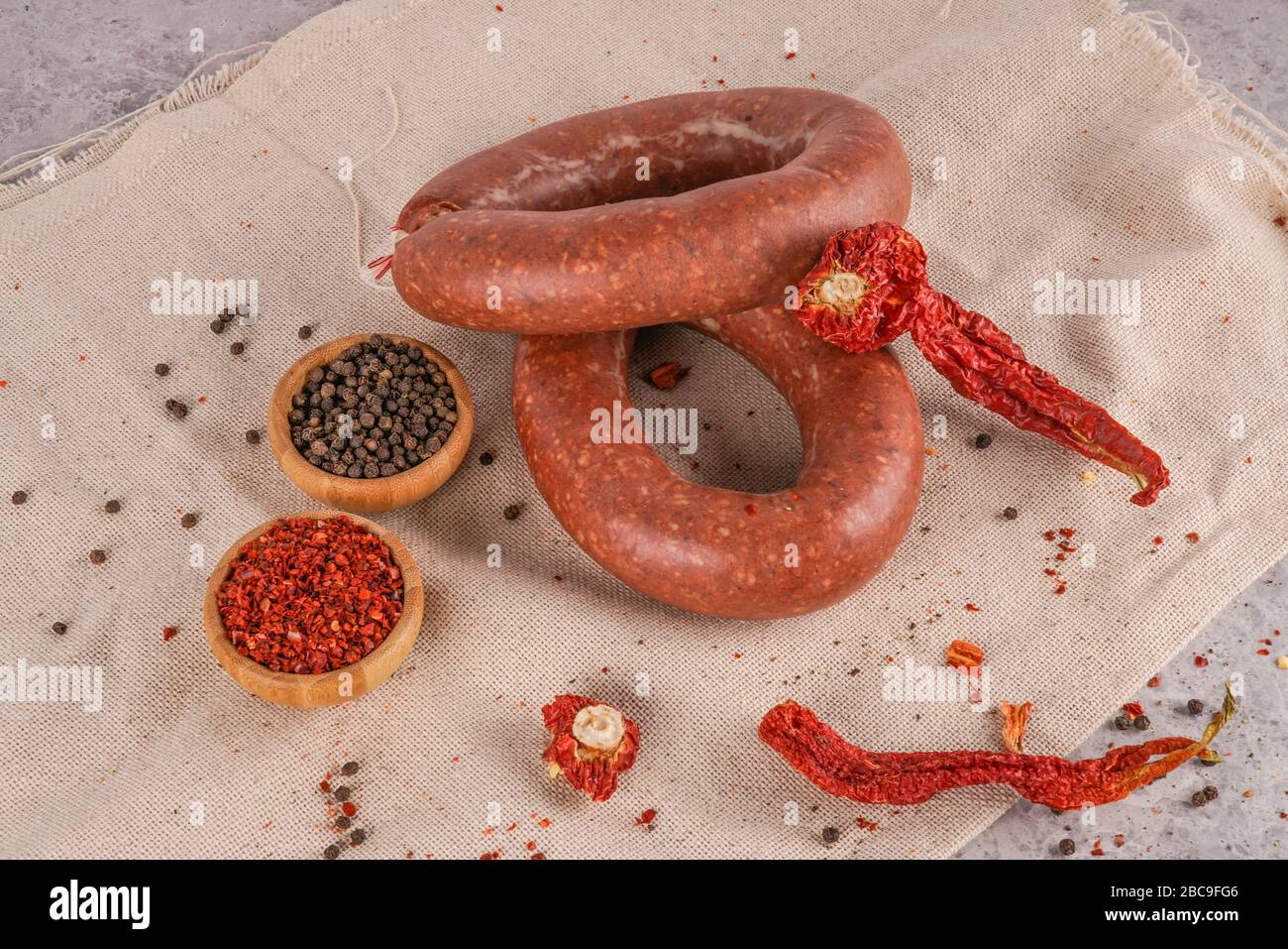 Turkish sausage (sucuk Stock Photo - Alamy